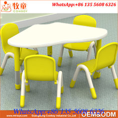 China Pre school furnuture sets free day care kids plastic table and chairs supplier
