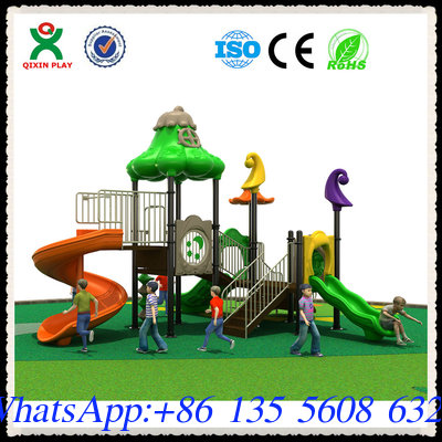 Hot Sale Children Plastic Playground Used Outdoor Playground Equipment For Sale QX-011B supplier
