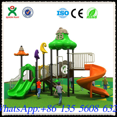 Hot Sale Children Plastic Playground Used Outdoor Playground Equipment For Sale QX-011B supplier