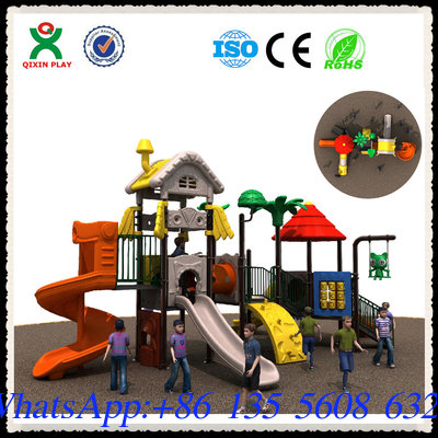 Children Playground With Spiral Slides and Climbing Frame QX-015B supplier