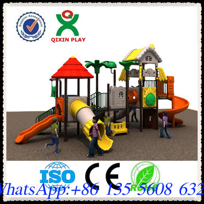 Children Playground With Spiral Slides and Climbing Frame QX-015B supplier