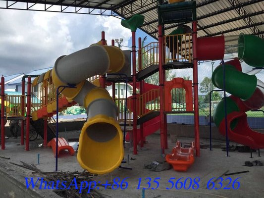 Children Water Park Slide Water Playground for Kids QX-079F supplier