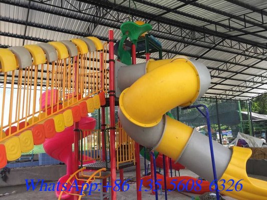Children Water Park Slide Water Playground for Kids QX-079F supplier