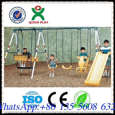 Kids Swing and Slide Set / Outdoor Swing and Slide for Children QX-100G supplier