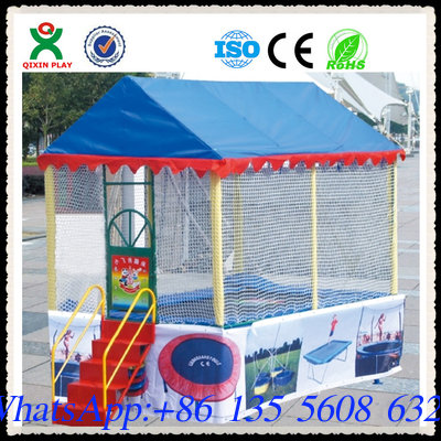 Kids Outdoor Cheap Trampoline Price / Cheap Children Trampoline With Tent Cover QX-117F supplier
