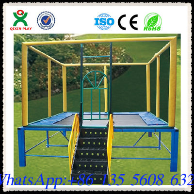 Kids Outdoor Cheap Trampoline Price / Cheap Children Trampoline With Tent Cover QX-117F supplier