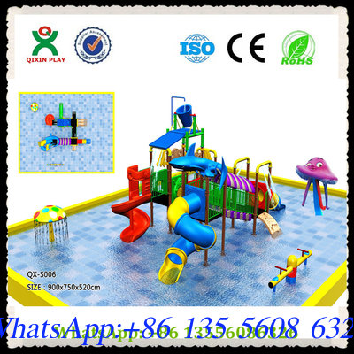 Kids pool water amusement park with big water slides for sale supplier