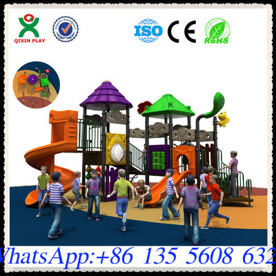 Used Playground Slides for Sale/Plastic Playground Slides for Kids QX-028A supplier