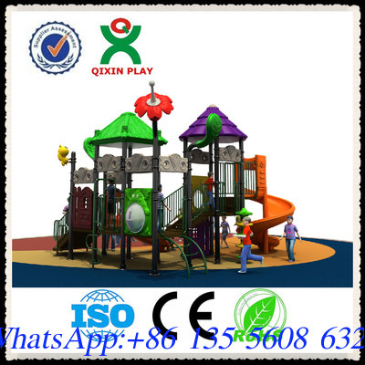 Used Playground Slides for Sale/Plastic Playground Slides for Kids QX-028A supplier