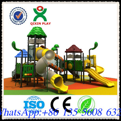 Plastic outdoor playground slides for sale factory, kids slides for playground outdoor supplier