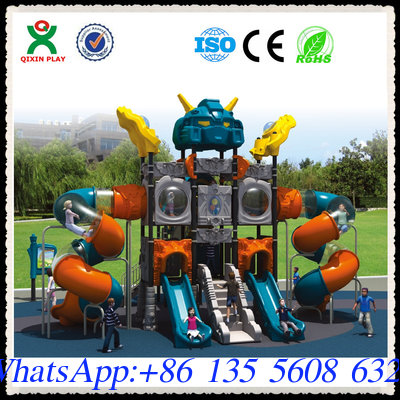 Child Playground Slides with Swing seats for Backyard / Outdoor Play Structures for Garden supplier