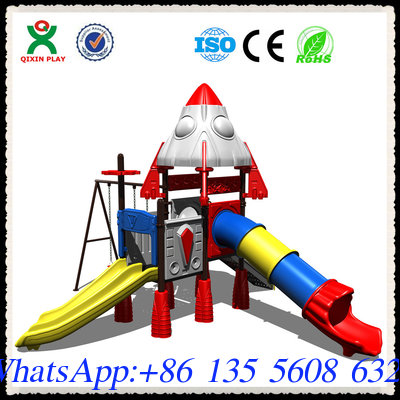 Child Playground Slides with Swing seats for Backyard / Outdoor Play Structures for Garden supplier
