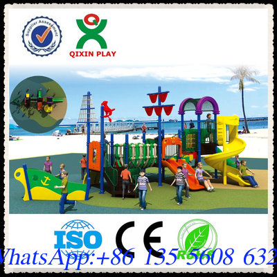 China Playground Equipment Pirate Ship Playground 2015 CE plastic kid's outdoor playground supplier