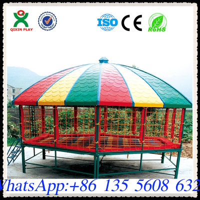 Hexagon Trampoline Park For Kids Amusement Park QX-118A supplier