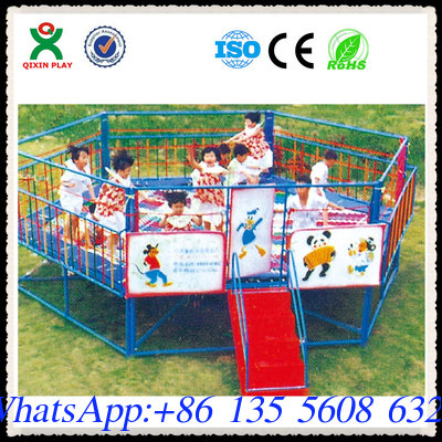 Hexagon Trampoline Park For Kids Amusement Park QX-118A supplier