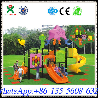 Outdoor playground safety surfacing rubber playground surface QX-050A supplier