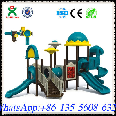Outdoor Playsets School Playground Slides for Sale QX-054C supplier
