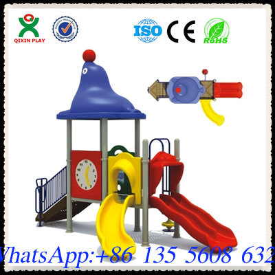 Outdoor home playground equipment for home, Plastic slide playground for family  QX-054A supplier