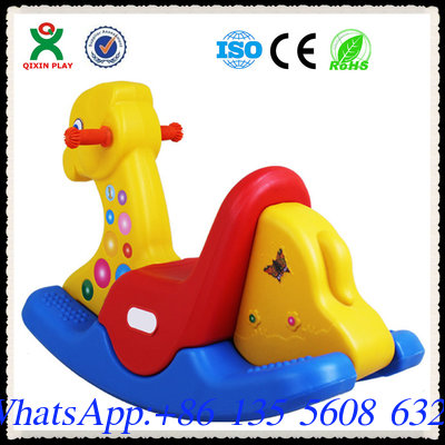 Plastic Rocking Horse for Pre School Equipment QX-155K supplier