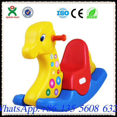 Plastic Rocking Horse for Pre School Equipment QX-155K supplier
