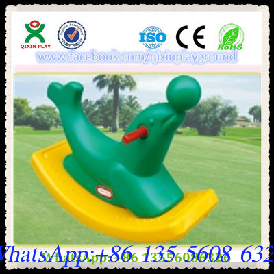 Creative Design Children Sea Lion Plastic Rocking Horse Toy for Inner Place Items QX-155G supplier