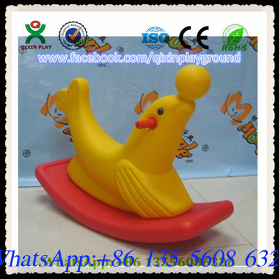 Creative Design Children Sea Lion Plastic Rocking Horse Toy for Inner Place Items QX-155G supplier