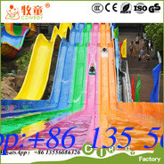 China Supplies Cheap Price Water Play Equipment Fiberglass Rainbow Water Slides For Sale supplier