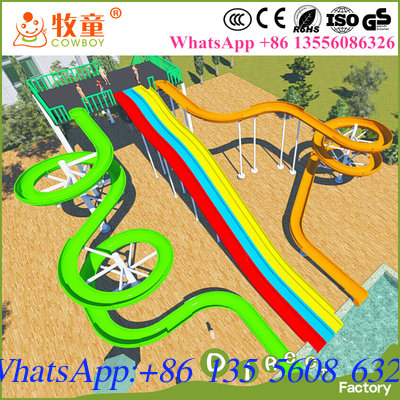 7 m Platform Height Fiberglass Swimming Pool Slides supplier