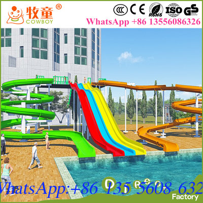7 m Platform Height Fiberglass Swimming Pool Slides supplier