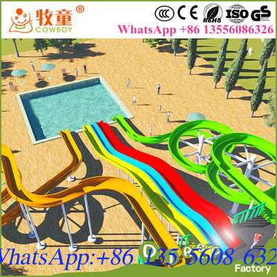 7 m Platform Height Fiberglass Swimming Pool Slides supplier