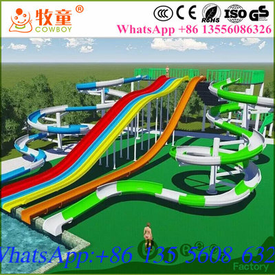 7 m Platform Height Fiberglass Swimming Pool Slides supplier