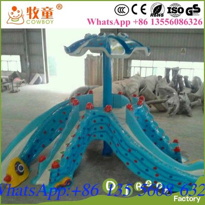 Amusement Park Kids Water Play Equipment Fiberglass Octopus Slides for Pool supplier