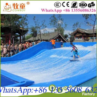Water park rides surfing double flow rider for water amusement park supplier