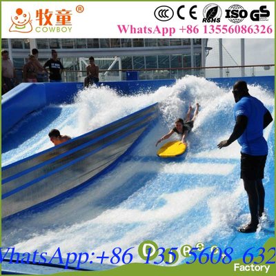 Water park rides surfing double flow rider for water amusement park supplier