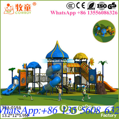 Kids Play Structure LLDPE Plastic Outdoor Play Equipment Playground for Theme Park supplier