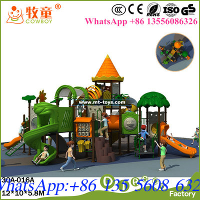 Kids Play Structure LLDPE Plastic Outdoor Play Equipment Playground for Theme Park supplier
