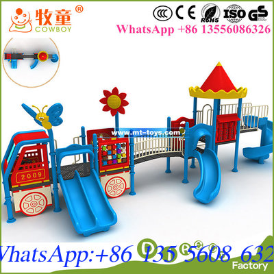 Kids Outdoor Plastic Playground, Plastic Playground Equipment Outdoor supplier