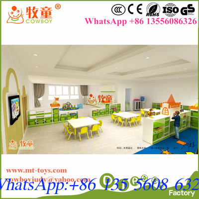 High Quality Mordern Preschool wooden furniture sets made in Guangzhou China supplier