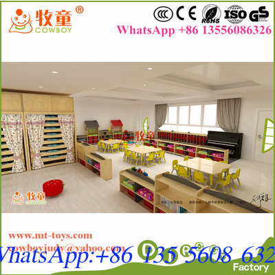 Child wholesale plywood material community preschool furniture supplier