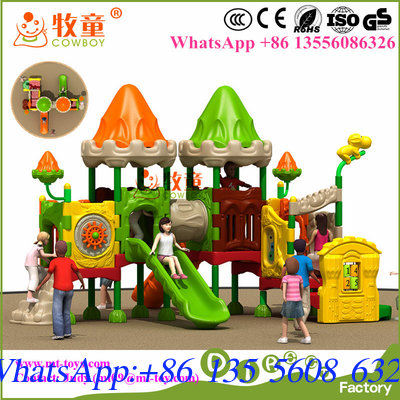 China Manufacturers direct sales multifunctional designs outdoor kids plastic playground equipment supplier