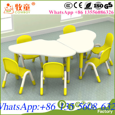 MDF Material Kids Wood Children Rectangle Table and Chairs for Early Childhood Educational Centre supplier