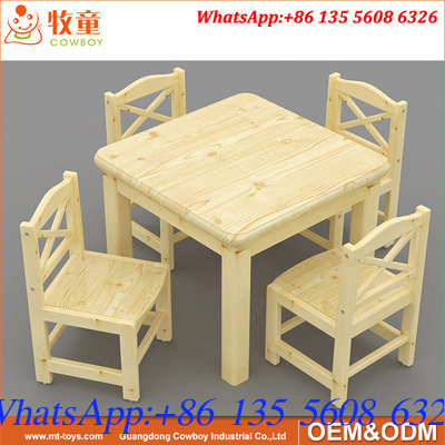 Childcare wooden table and chairs preschool classroom furniture suppliers in China supplier