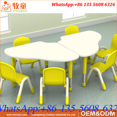 MDF Material Flower Shape Kindergarten Preschool Furniture Children Tables for Pre school supplier