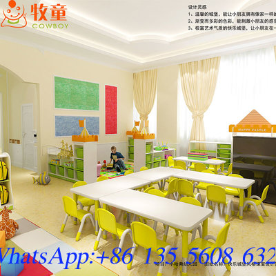 China Factory Price Hot Sale HDF Wood Children  School Classroom Furniture for Sale supplier