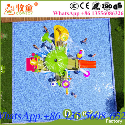 China factory splash pad pool aquatic play equipment for hotel swimming pool supplier