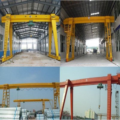 Supply of MH 10 t - 20 m type electric hoist gantry crane, electromagnetic gantry crane