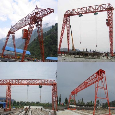 L 10 tons - 16 m electric hoist gantry crane, single-girder gantry crane
