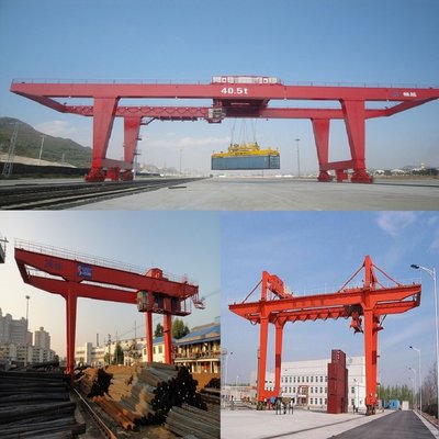 Rail type container gantry crane quayside container crane, 50 t double girder gantry crane