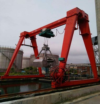 Electric single-girder grab crane 3-10 tons