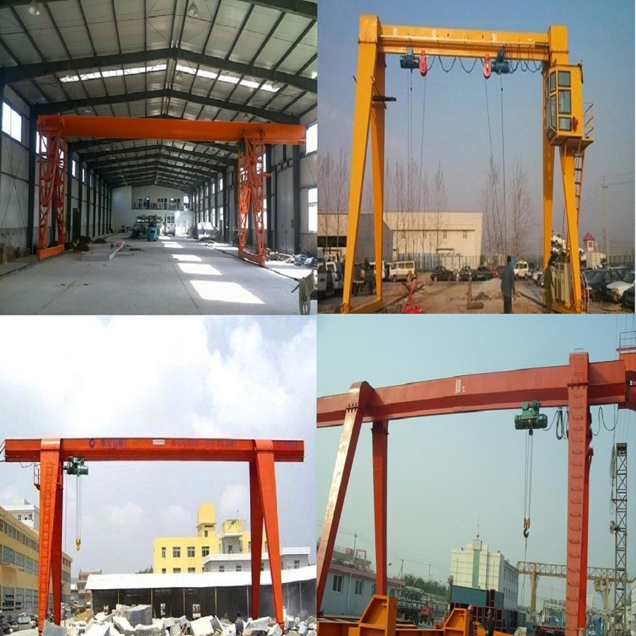 Supply of MH 10 t - 20 m type electric hoist gantry crane, electromagnetic gantry crane